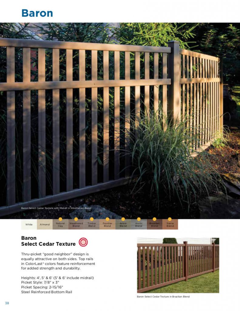 Imperial Semi-Private Vinyl Fence - A Vinyl Fence - Vinyl Fence ...