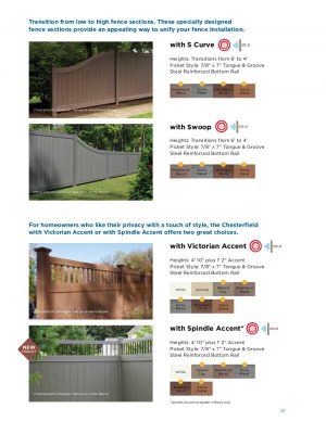 Kingston (10' w) - Clay Vinyl Railing - A Vinyl Fence - Vinyl Fence ...