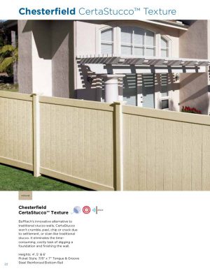 Kingston (10' w) - Clay Vinyl Railing - A Vinyl Fence - Vinyl Fence ...