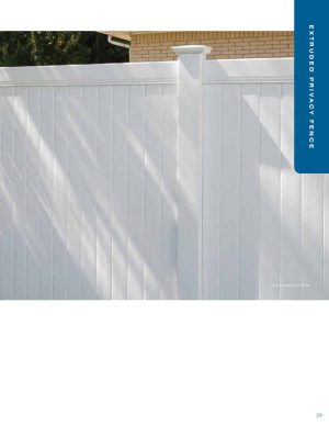 Kingston (10' w) - Clay Vinyl Railing - A Vinyl Fence - Vinyl Fence ...