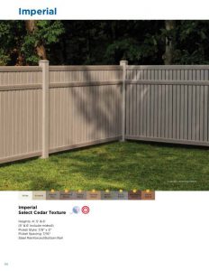 Kingston (10' w) - Clay Vinyl Railing - A Vinyl Fence - Vinyl Fence ...