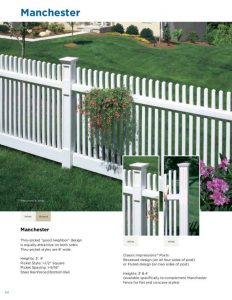 Kingston (10' w) - Clay Vinyl Railing - A Vinyl Fence - Vinyl Fence ...