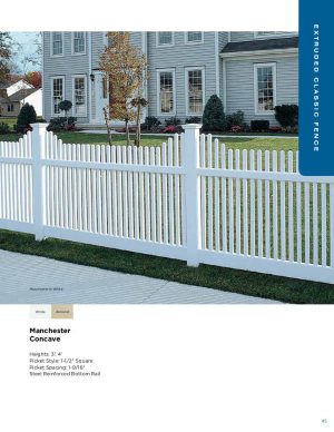 Kingston (10' w) - Clay Vinyl Railing - A Vinyl Fence - Vinyl Fence ...
