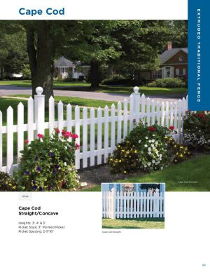 Kingston (10' w) - Clay Vinyl Railing - A Vinyl Fence - Vinyl Fence ...