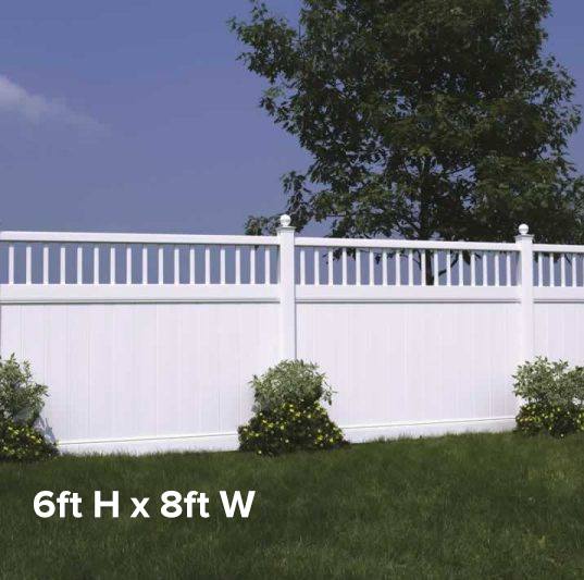 Chesterfield Privacy Fence - Victorian - A Vinyl Fence - Vinyl Fence ...