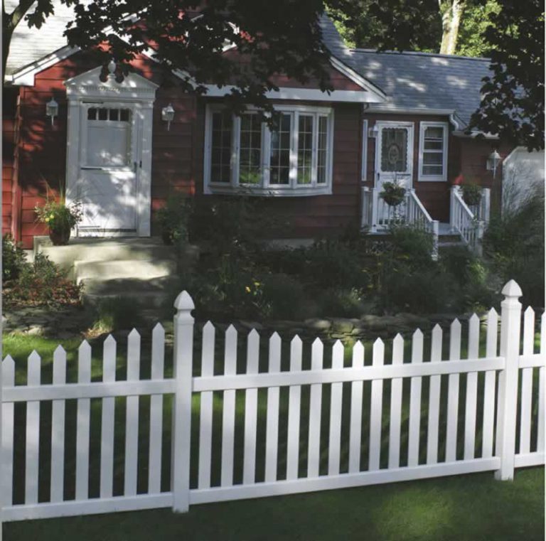 Danbury Vinyl Picket Fence - Concave - A Vinyl Fence - Vinyl Fence ...